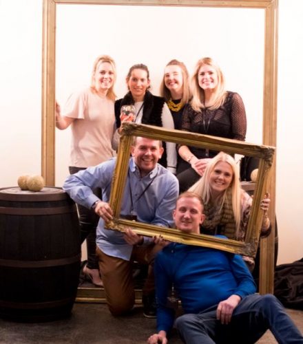 Giant Gold Photo Op Frame | Event Hire