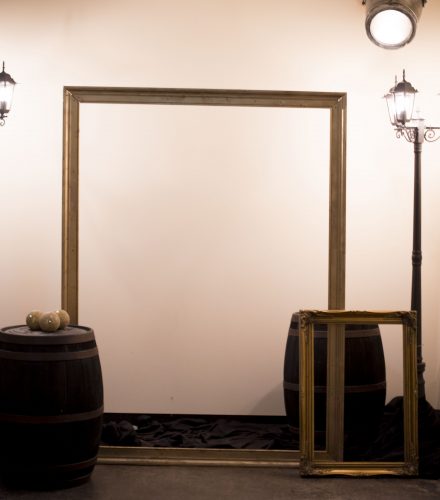 Giant Gold Photo Op Frame | Event Hire